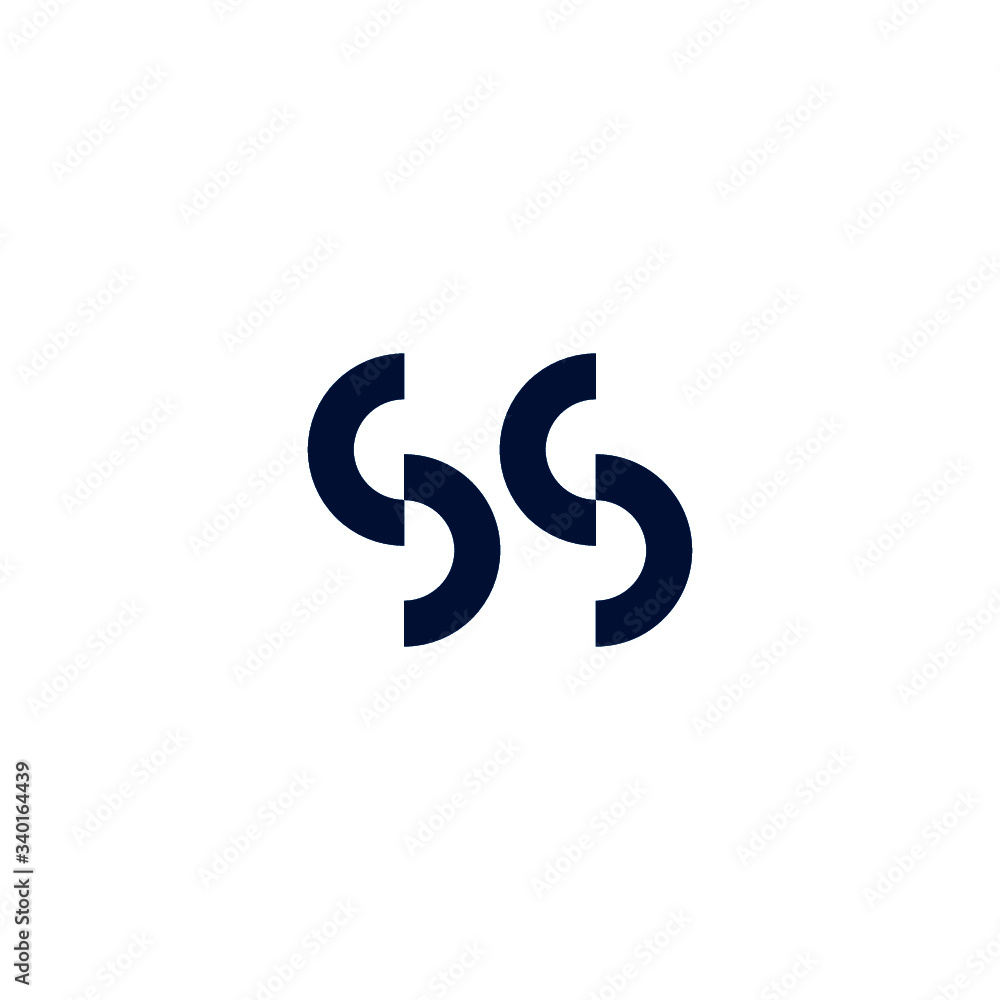 Letter SS logo concept. Initial letter SS graphic logo template ...