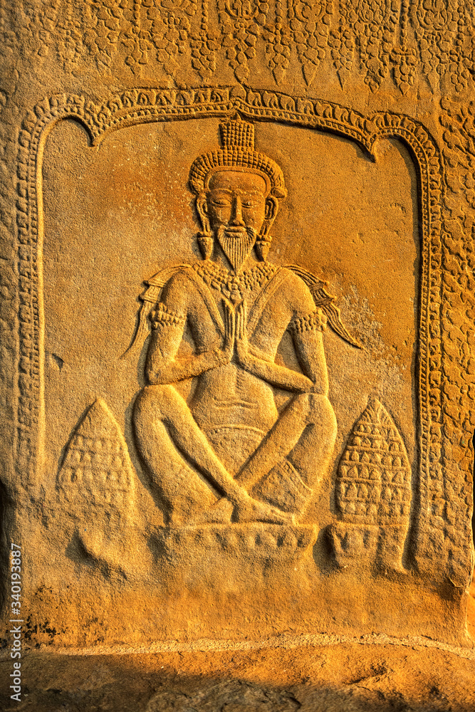 Angkor Wat in Cambodia is the largest religious monument in the world ...