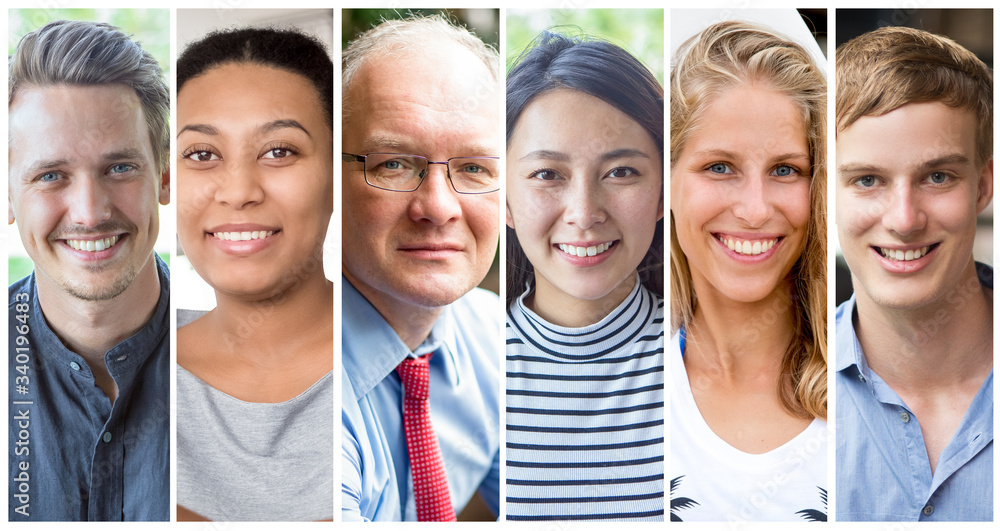 Group of millennials photographed with man of older generation ...