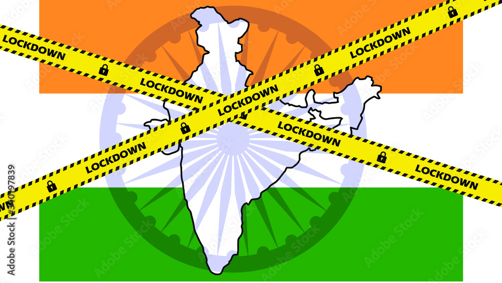 easy to use illustration vector image of Indian Lockdown with Indian ...