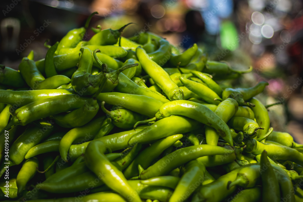 Hungarian wax pepper and Banana Pepper chili for sale on market ...