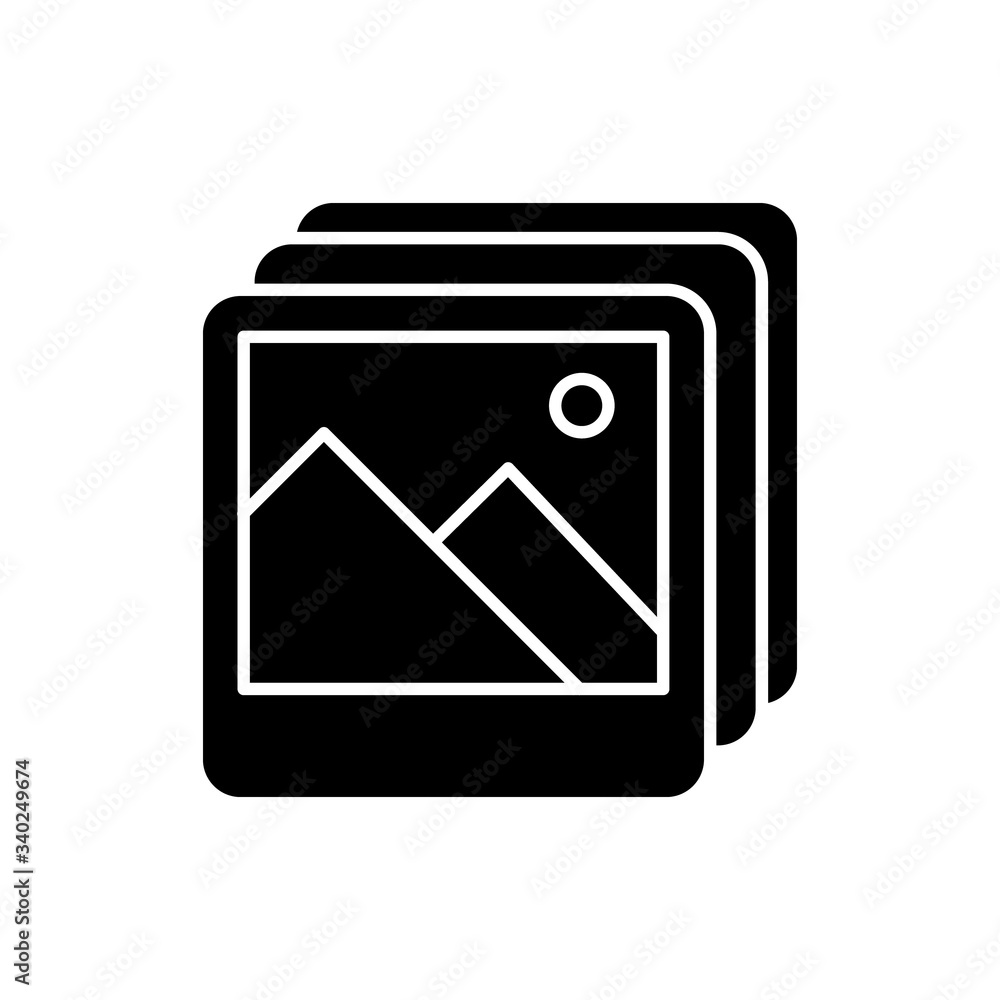 Picture Gallery Icon Logo Vector Illustrattion. Photo Gallery icon ...