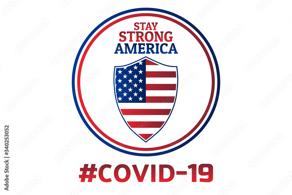 Patriotic inspirational positive quote about novel coronavirus covid-19 ...