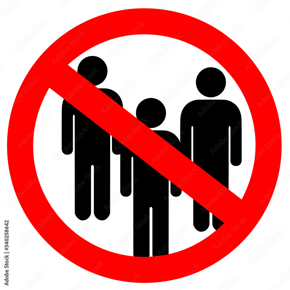 No public meetings vector sign Stock Vector | Adobe Stock