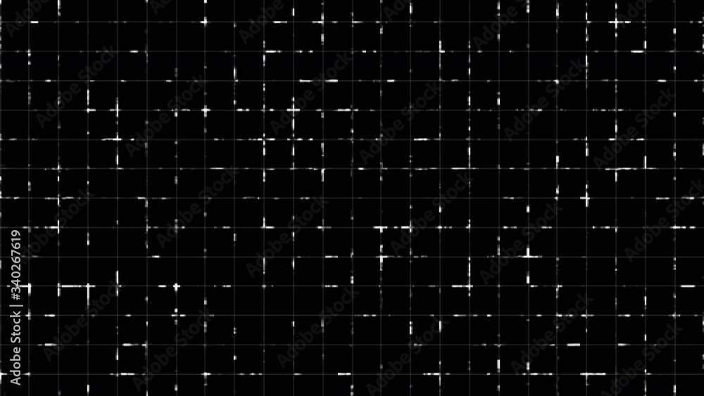 Sci-fi Grid Display Background Animation. Abstract Data Matrix Visuals ...