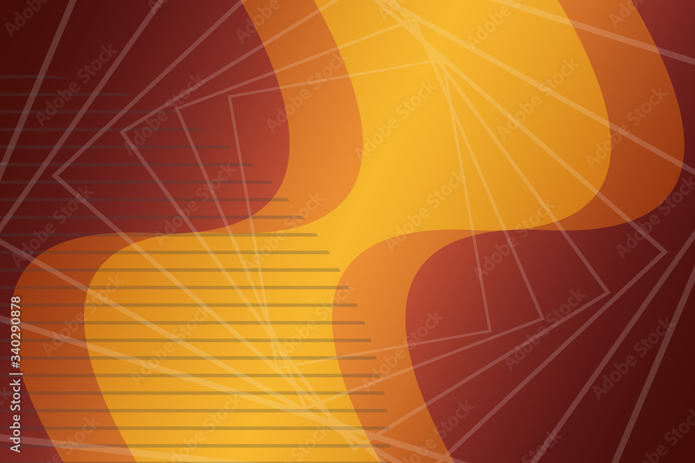 abstract, orange, wallpaper, wave, red, illustration, yellow, design ...