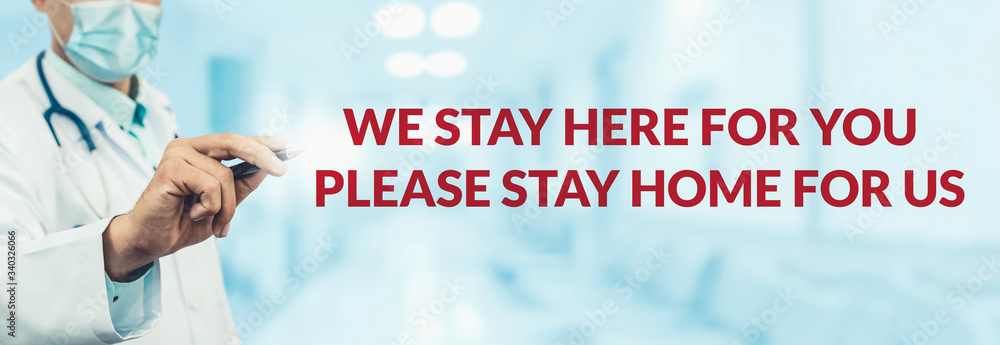 Stay at home campaign to control COVID-19 Coronavirus outbreak ...