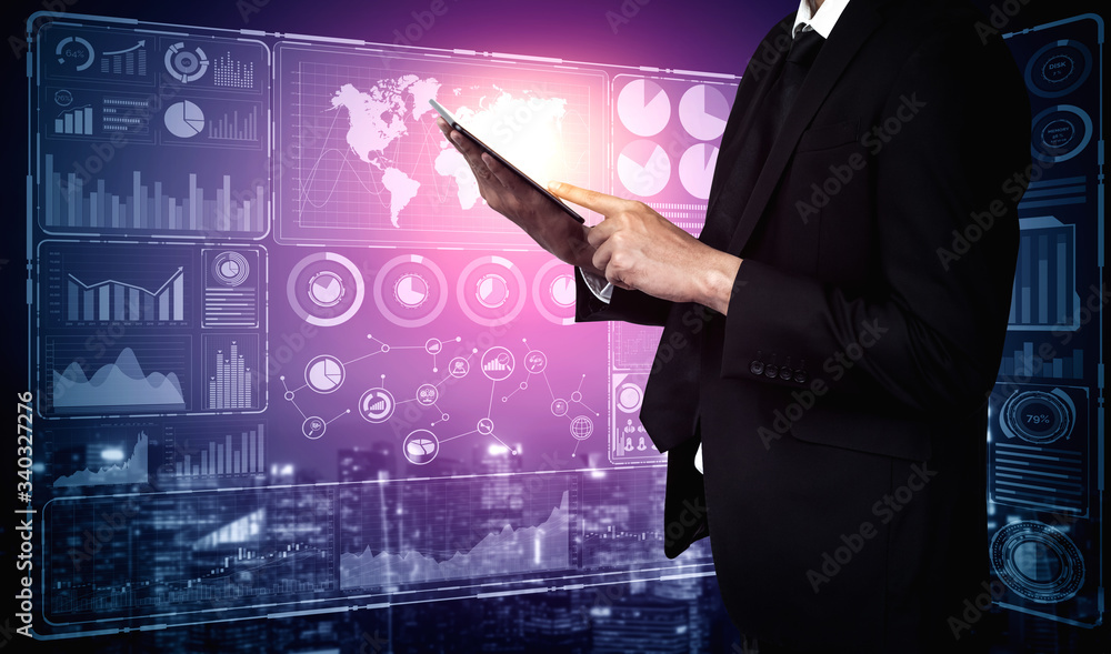 Big Data Technology for Business Finance Analytic Concept. Modern ...