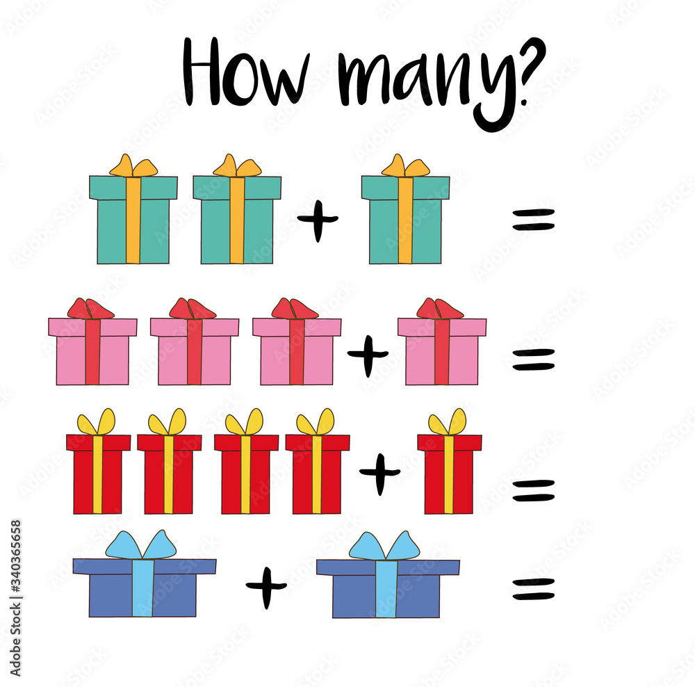 How many objects.Preschool Counting Activities. Printable worksheet ...