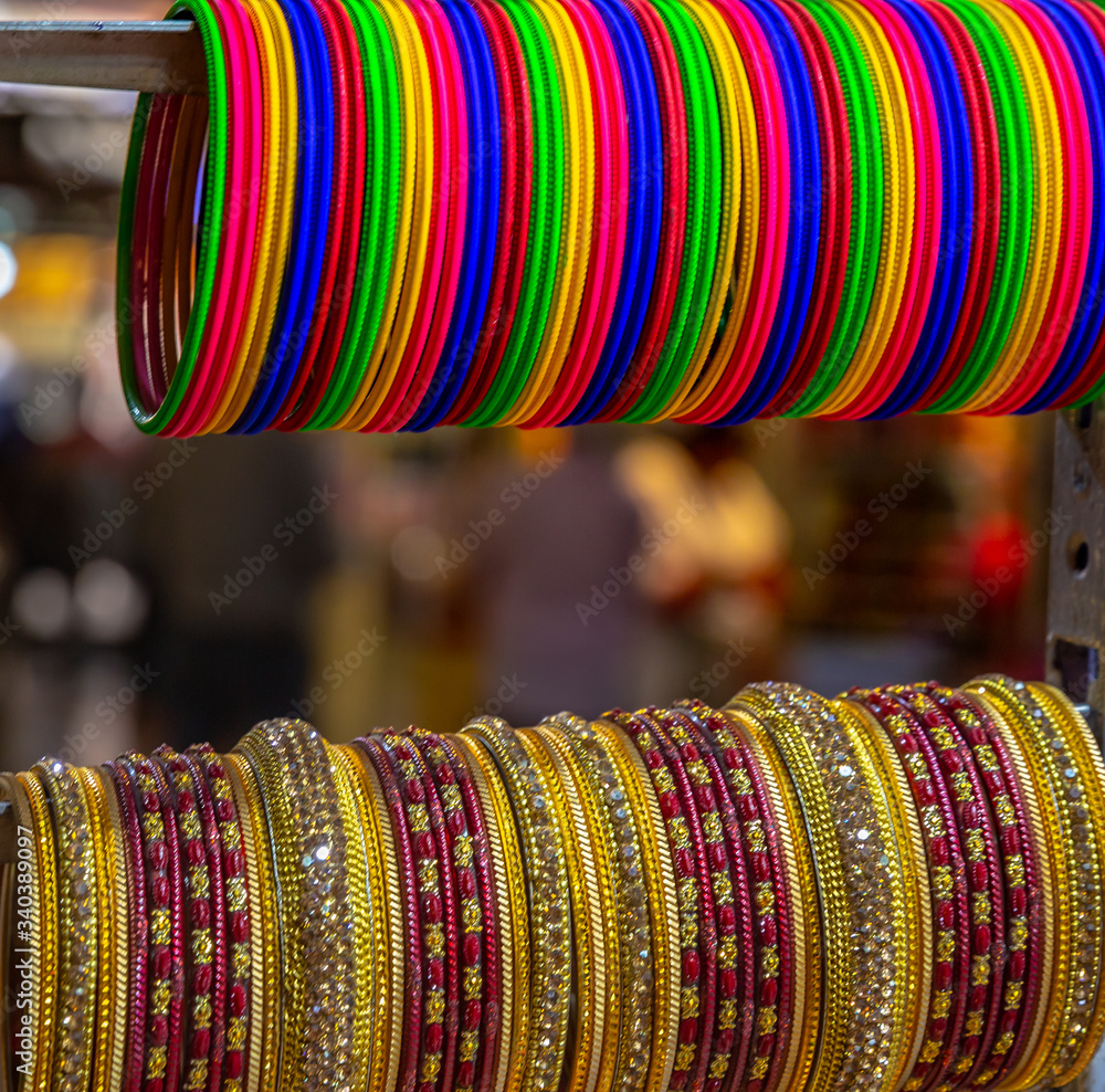 Colourful Indian bangles Stock Photo | Adobe Stock