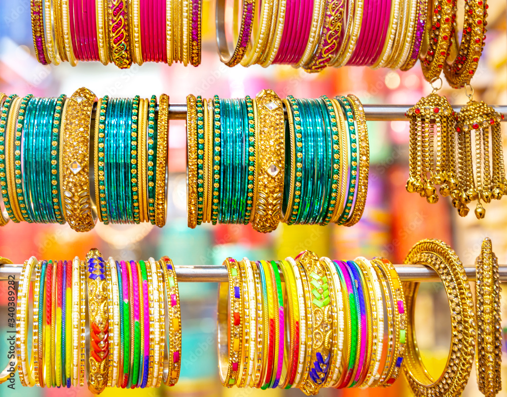 Colourful Indian bangles Foto Stok | Adobe Stock