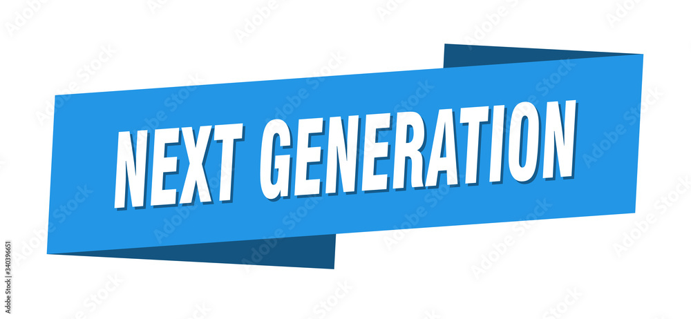 next generation banner template. next generation ribbon label sign ...