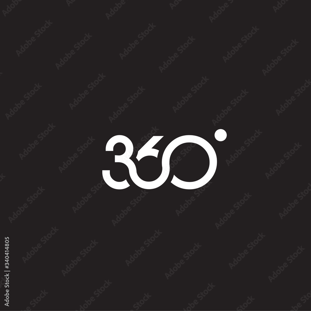 360 degree minimalist logotype design template Stock Vector | Adobe Stock