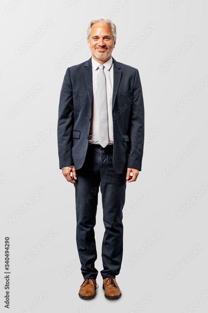 Professional businessman full body portrait Stock Photo | Adobe Stock