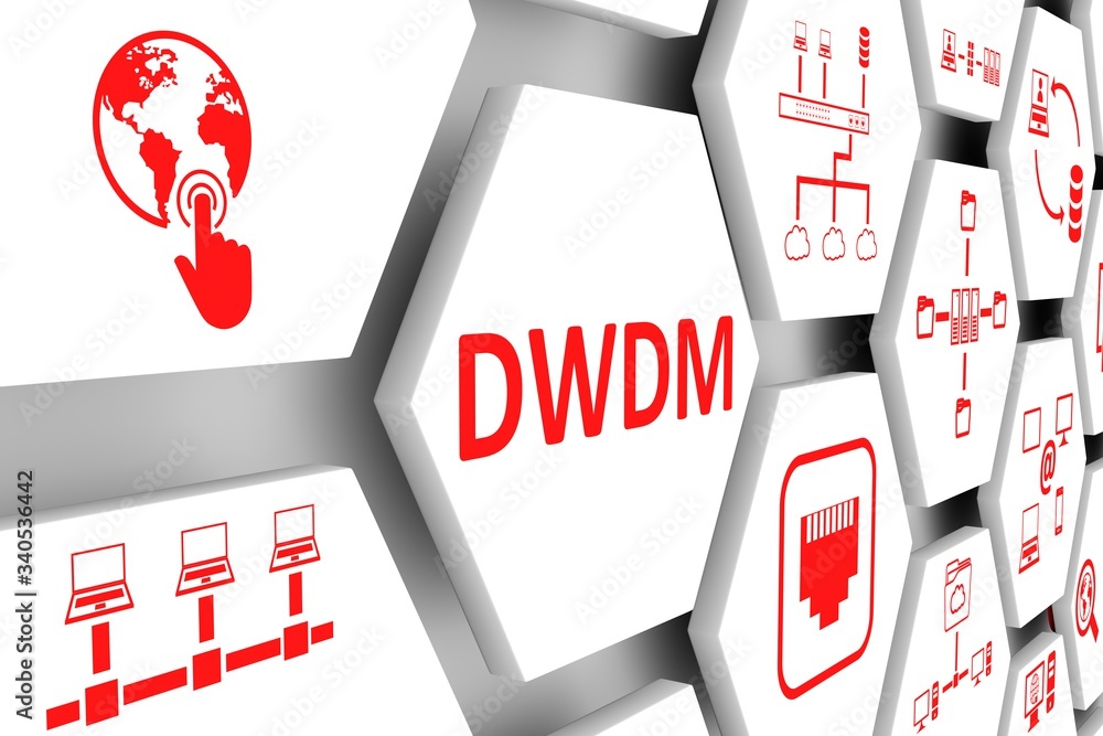DWDM concept cell background 3d illustration Stock Illustration | Adobe ...