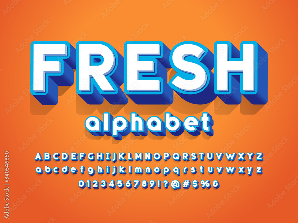 Vector of stylized modern alphabet design Stock Vector | Adobe Stock