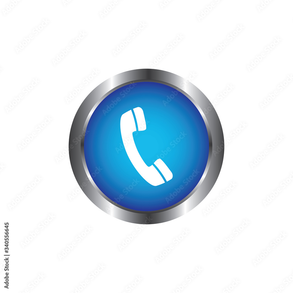 Phone sign or symbol. Vector design isolated on white background. Stock ...
