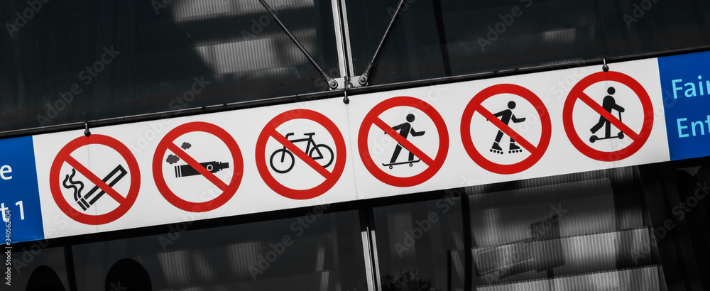 Verbotszeichen Stock Photo | Adobe Stock