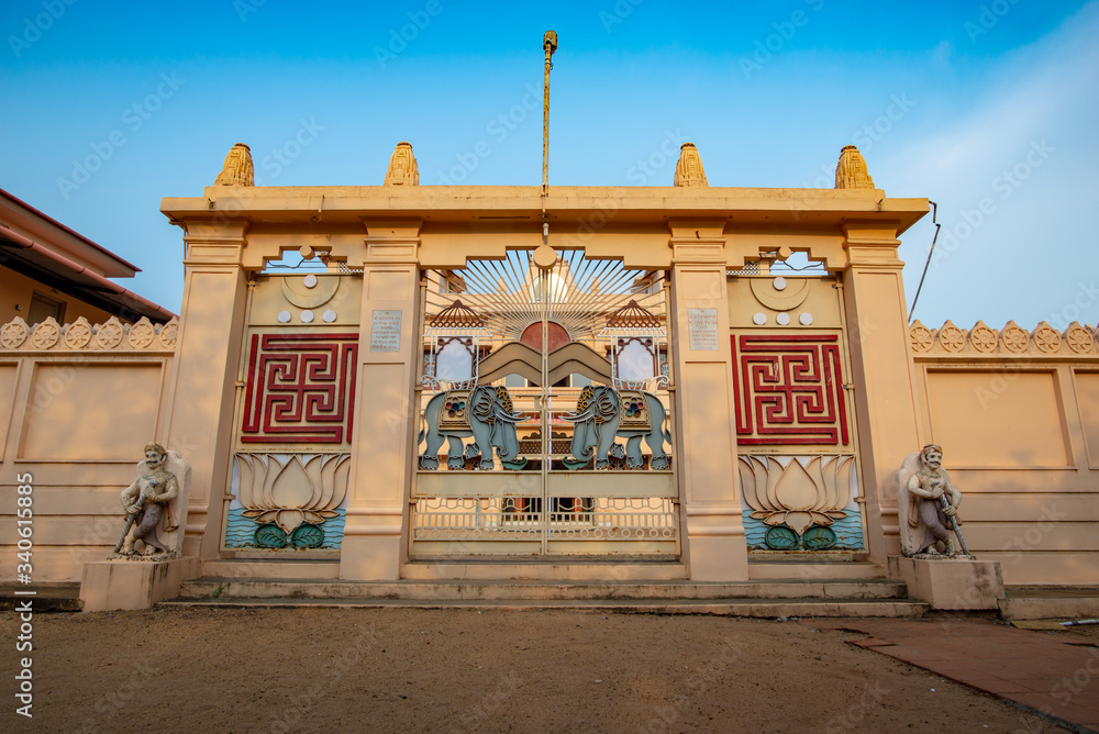 Entrance gate of a Jain temple, Kochi, India Stock Photo | Adobe Stock