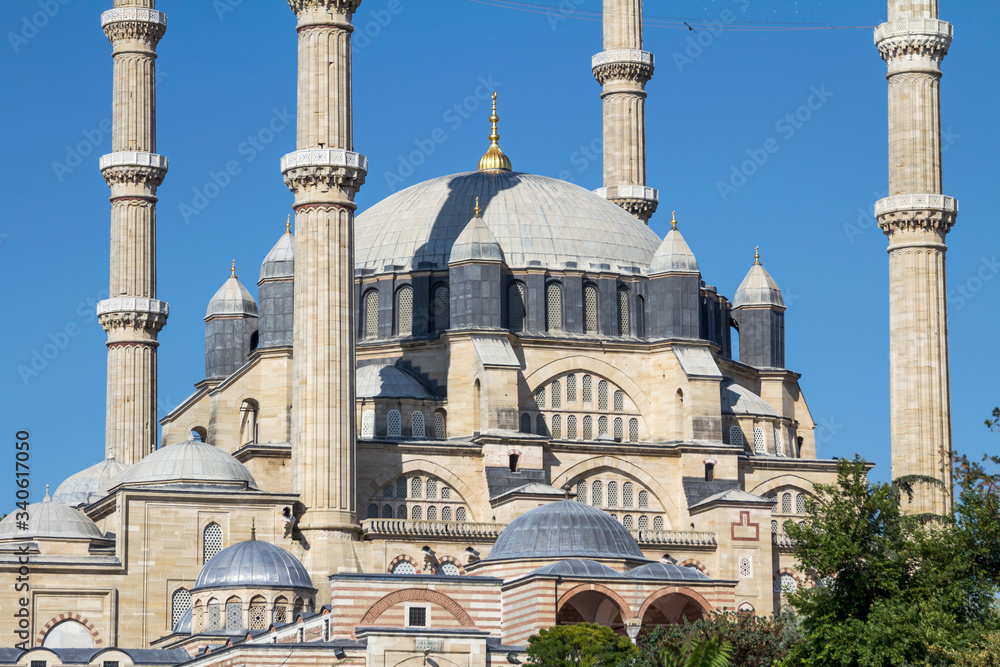 Turkey, Edirne, Selimiye Mosque. The UNESCO World Heritage Site Of The ...