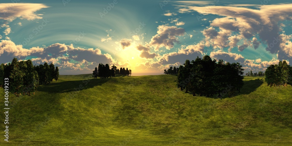 HDRI, environment map , Round panorama, spherical panorama, equidistant ...