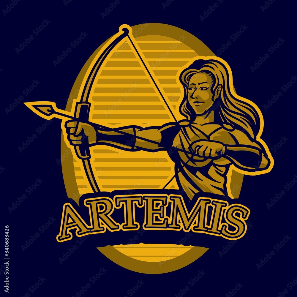 Mythology cartoon of famous ancient greece. Greek woman. Goddess ...