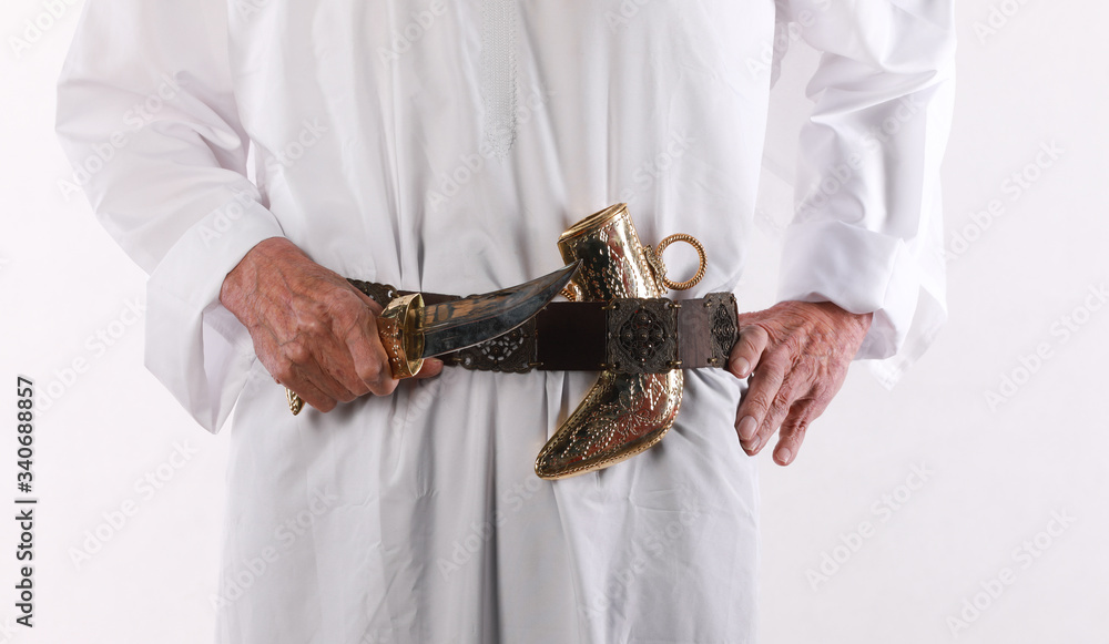 arabic dagger on a belt Stock Photo | Adobe Stock
