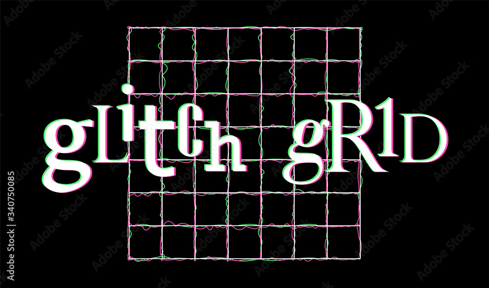 Retro glitch grid, vaporwave, retrowave and cyberpunk ai quantum ...