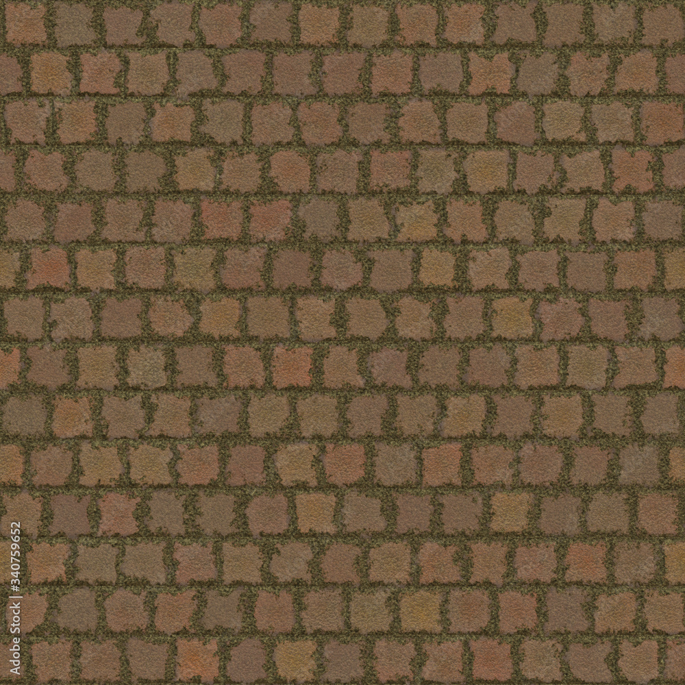 realistic seamless paving cobblestone tiles texture Stock Photo | Adobe ...