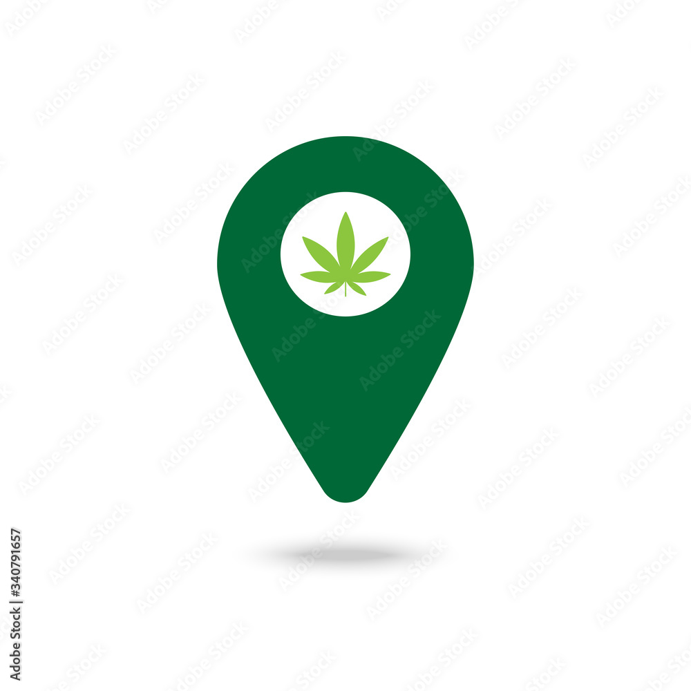Marijuana, Cannabis icons. Medical marijuana icons. Marijuana leaf ...