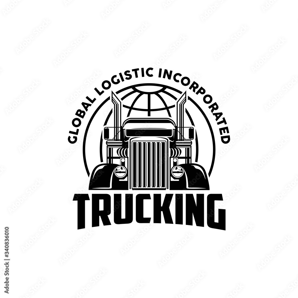 Global logistics incorporated logo vector Stock Vector | Adobe Stock