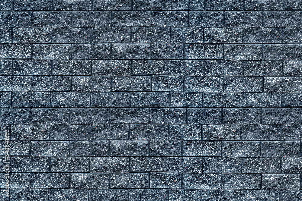 Dark blue brick wall Stock Photo | Adobe Stock