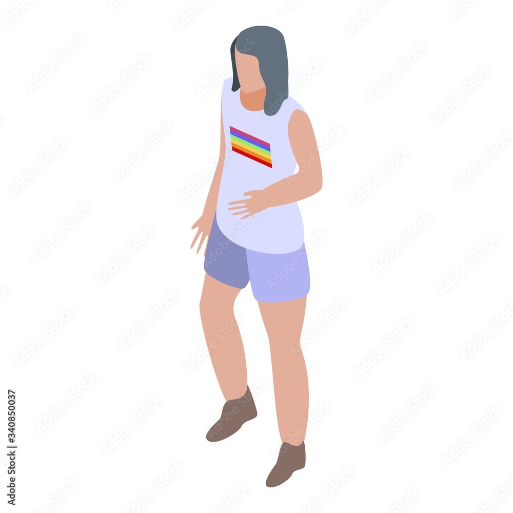 Lgbt marathon icon. Isometric of lgbt marathon vector icon for web ...