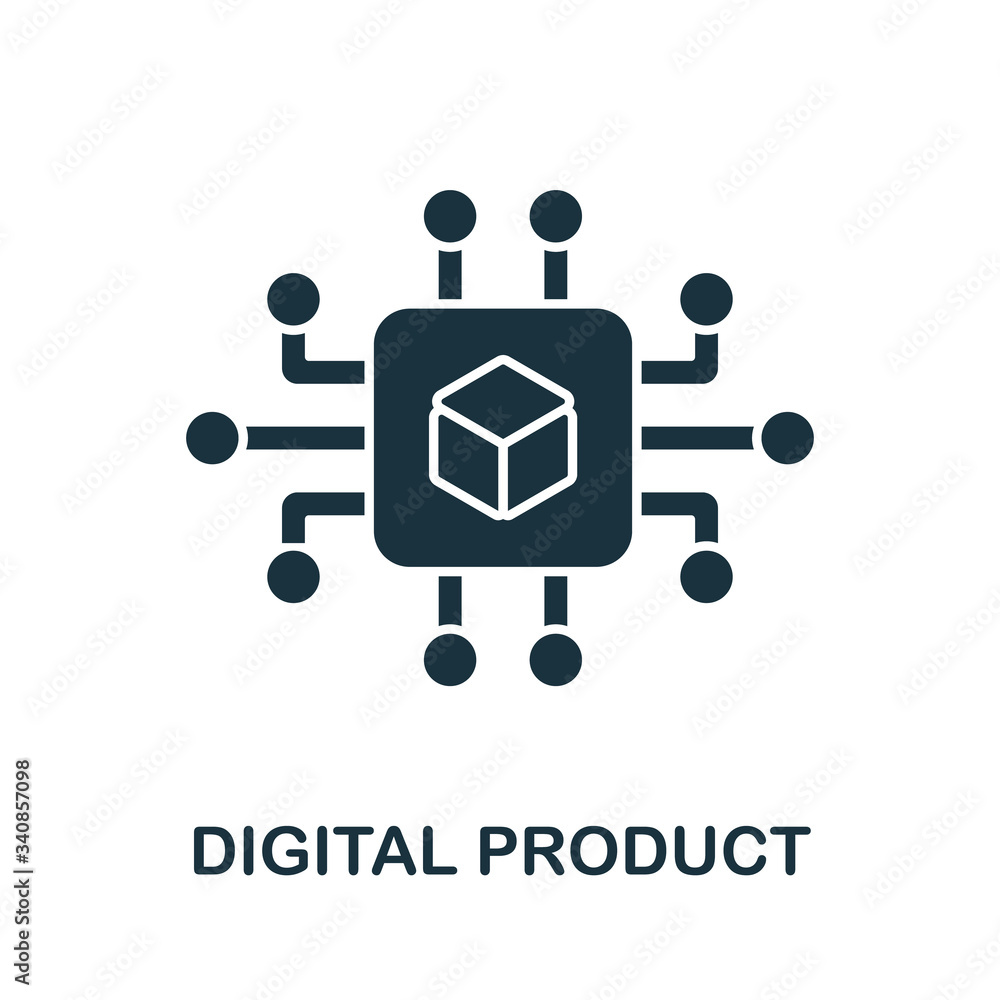 Digital Product icon from digitalization collection. Simple line ...