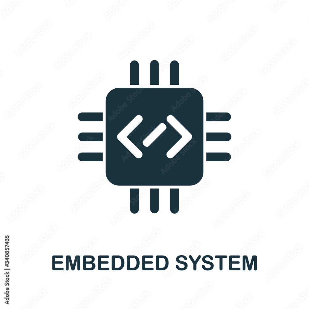 Embedded System icon from digitalization collection. Simple line ... Embedded System icon from digitalization collection. Simple line ...