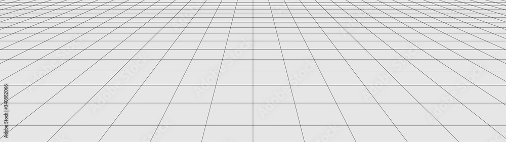 Vector perspective grid. Detailed lines forming an abstract background ...