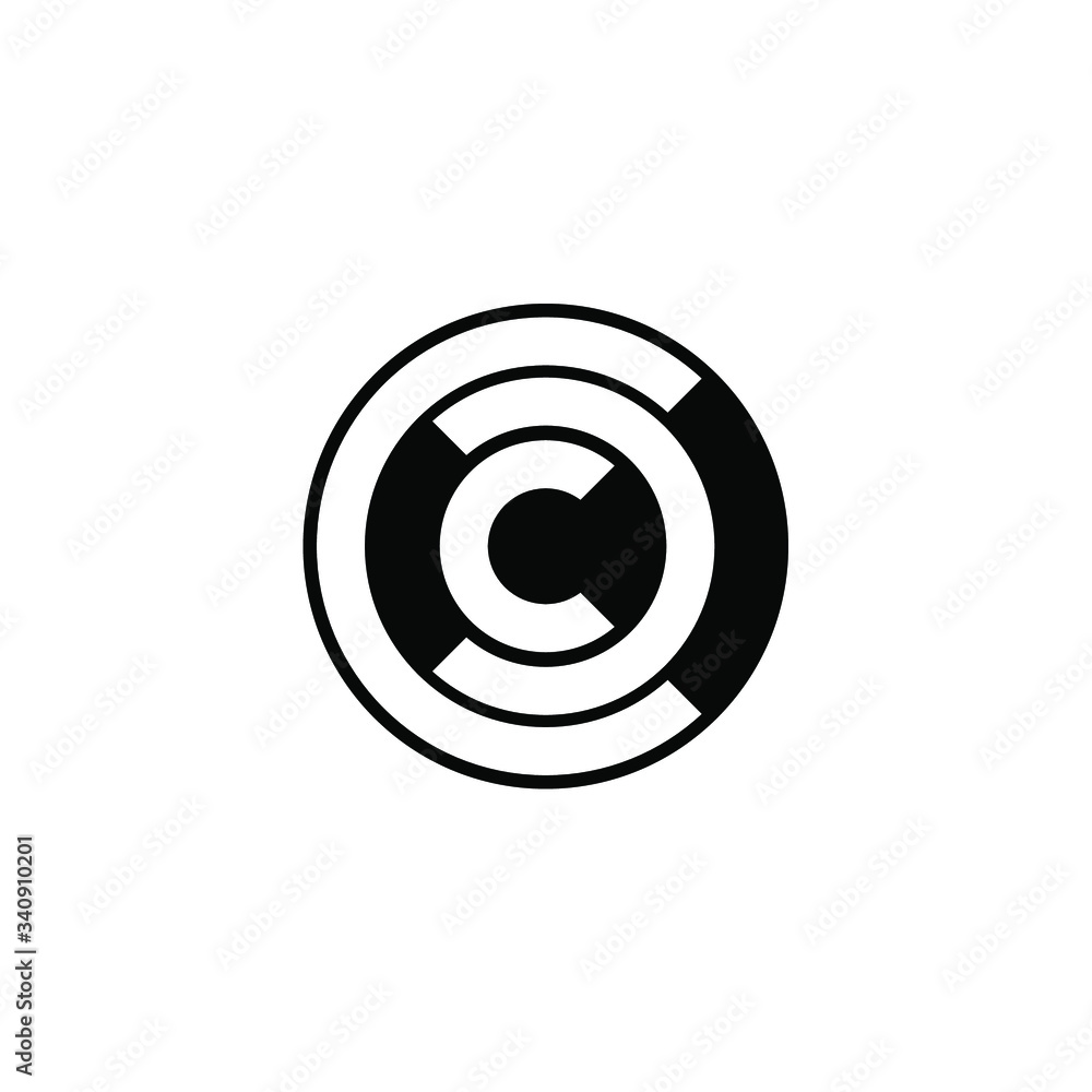 ccc letter original monogram logo design Stock Vector | Adobe Stock