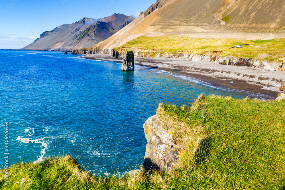 Iceland. Picturesque landscape of fantastic Icelandic nature during ...