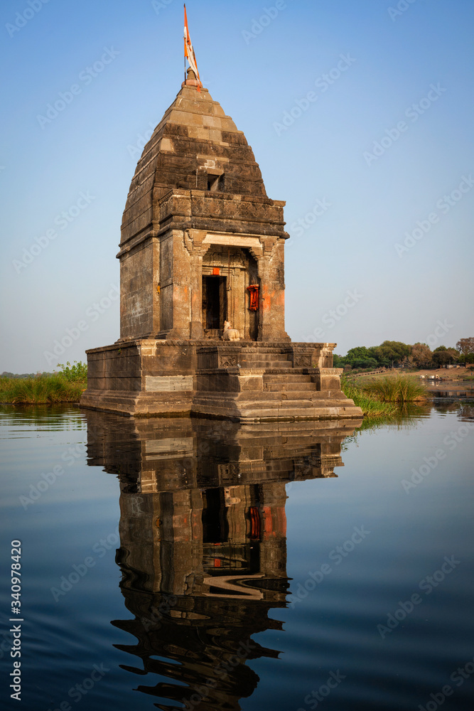 Baneswar temple (Small Hindu temple dedicated to Shiva) in the middle ...