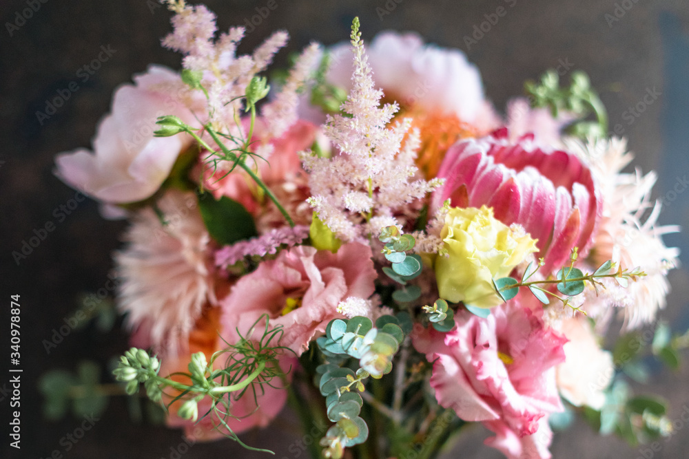 Pink flower bouquet Stock Photo | Adobe Stock