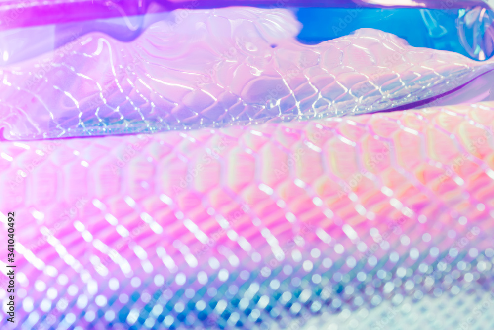 Abstract blurred snakeskin background. Neon silver snake skin pattern ...