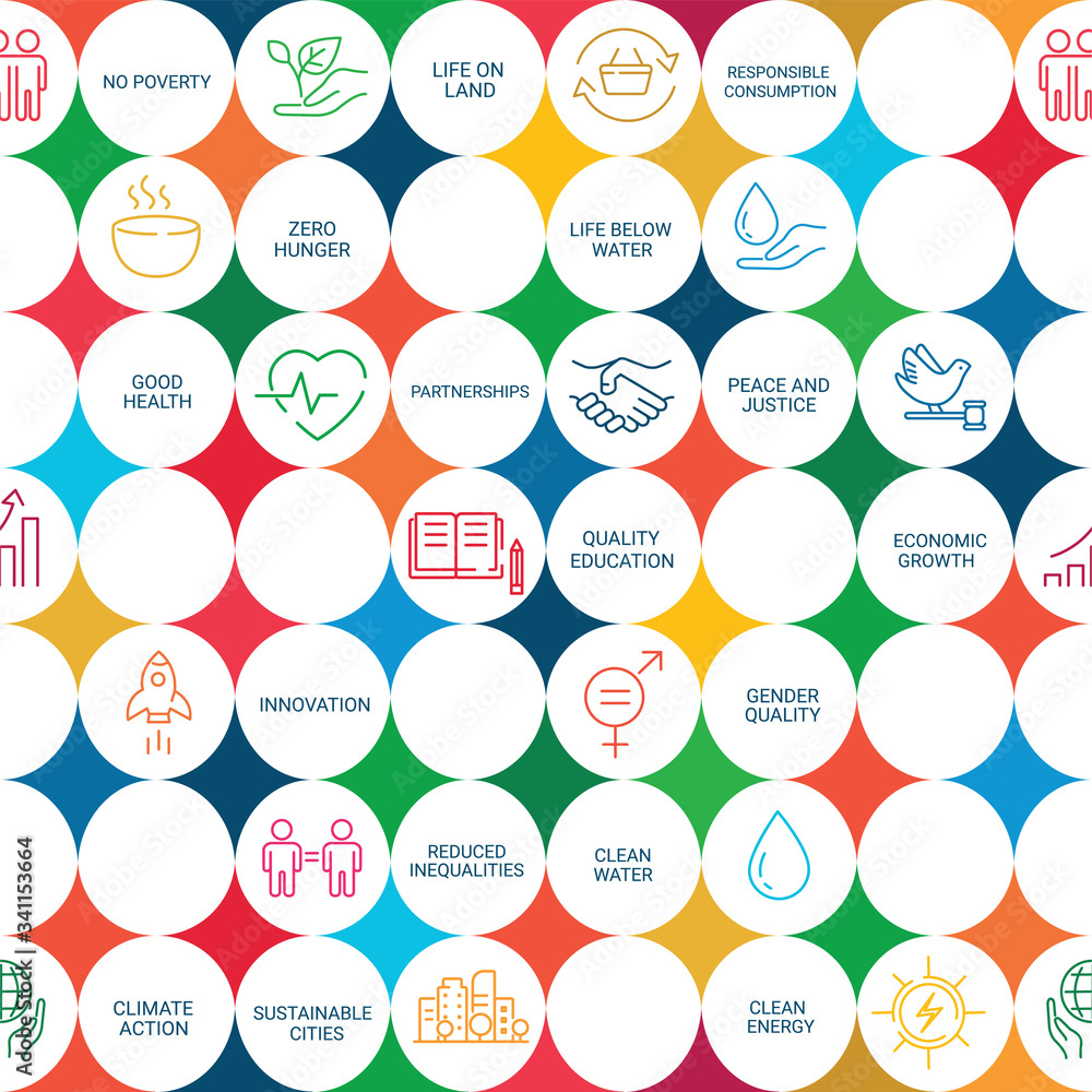 Sustainable Development Goals Patterns Stock Vector | Adobe Stock