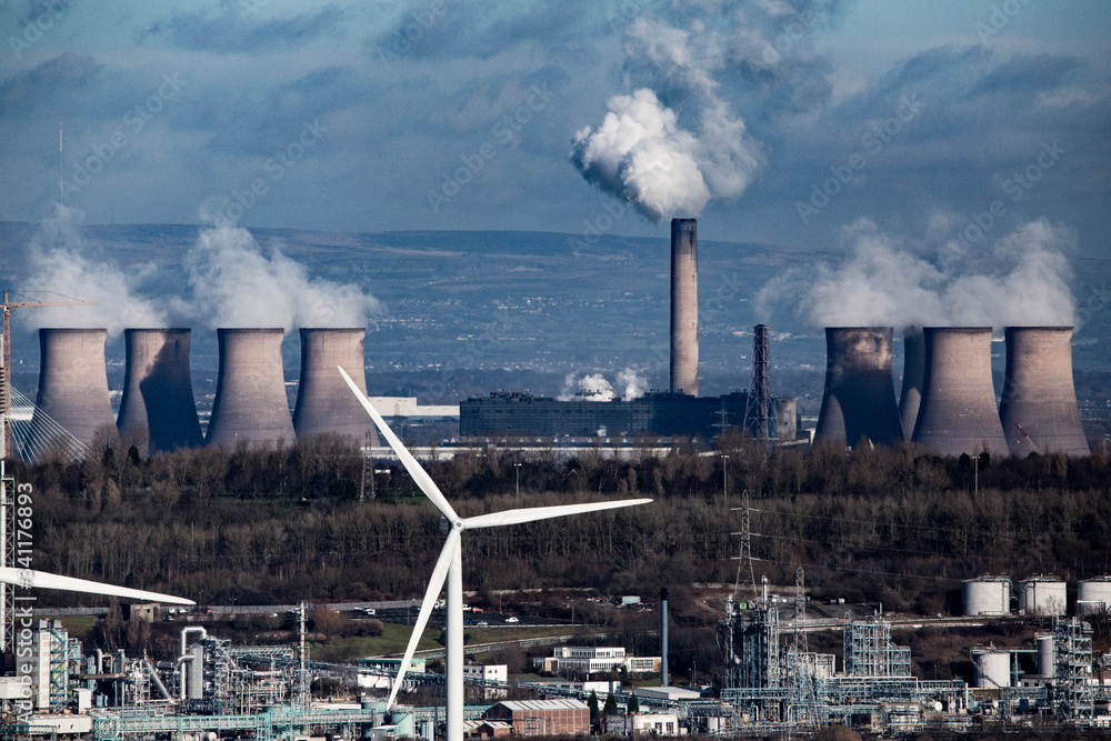 Factory Polluting The Air Stock Photo | Adobe Stock