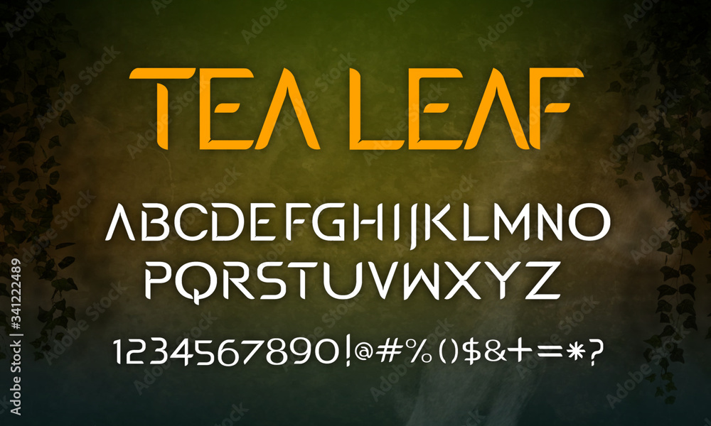 Vektorová grafika „Unique, Custom Font for business, groups or ...