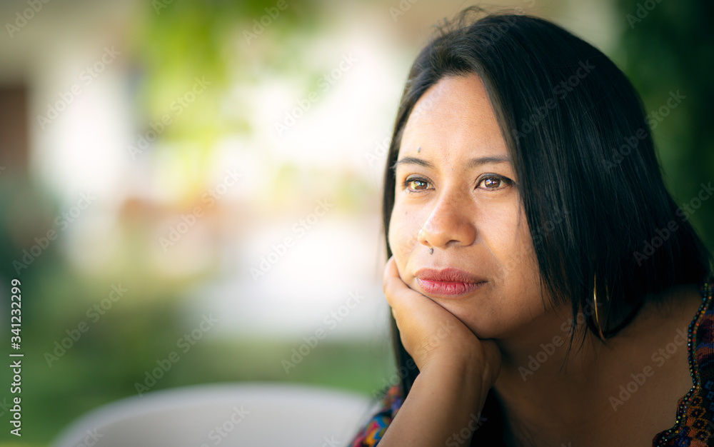mayan lady in traditional outfit in Panajachel, Guatemala Stock Photo ...
