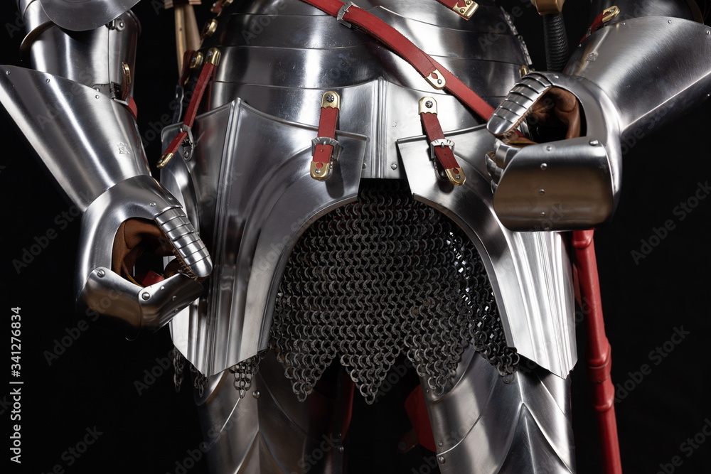 Medieval knightly armor, full set and details, made by an adult in full ...