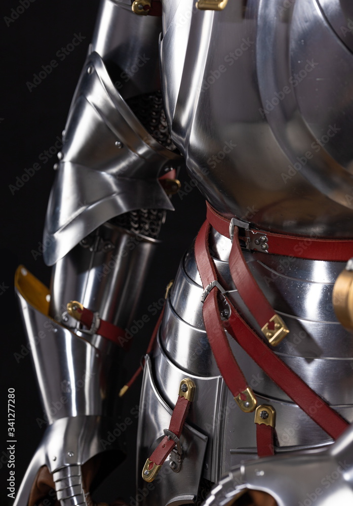 Medieval knightly armor, full set and details, made by an adult in full ...
