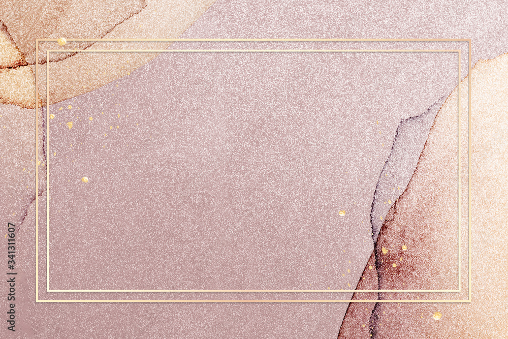 Gold frame on stone texture Stock Photo | Adobe Stock