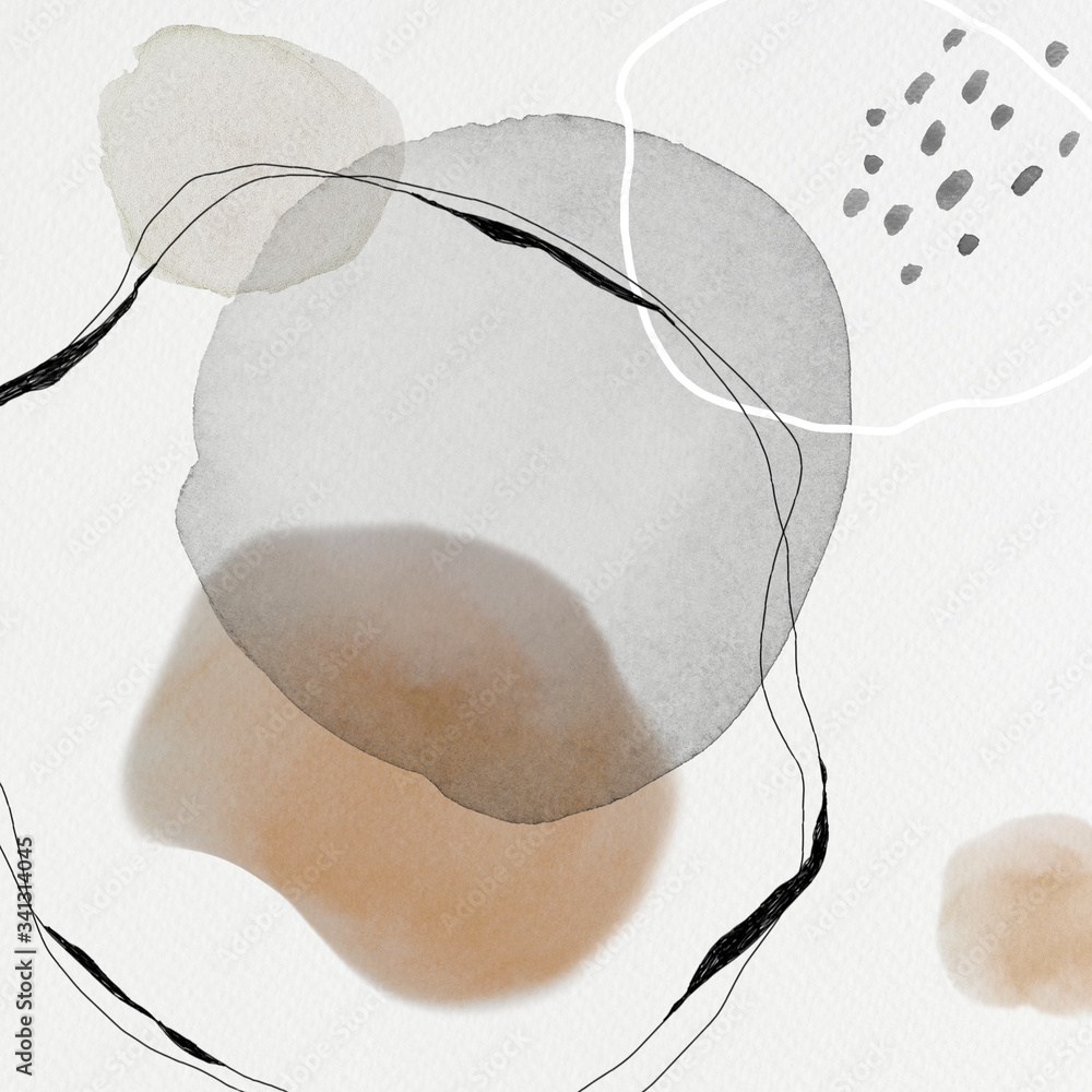Watercolor abstract design template Stock Photo | Adobe Stock