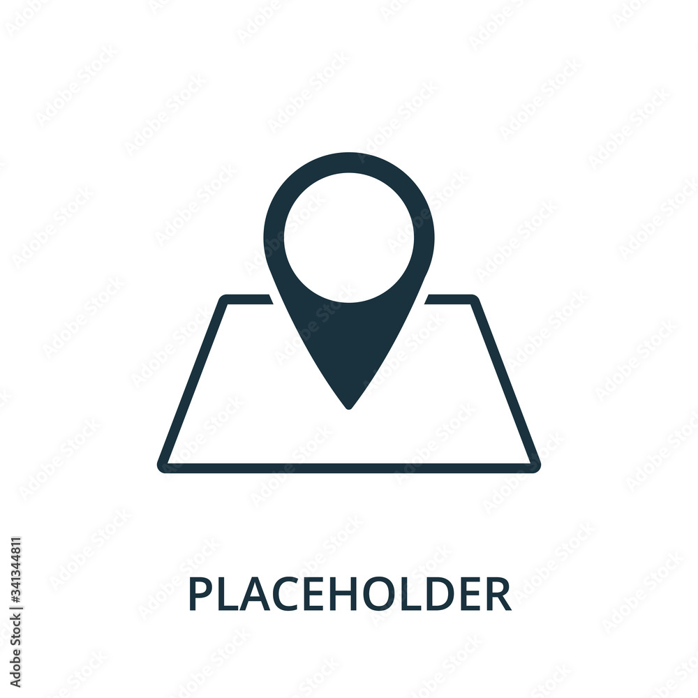 Placeholder icon. Simple element from navigation collection. Filled ...